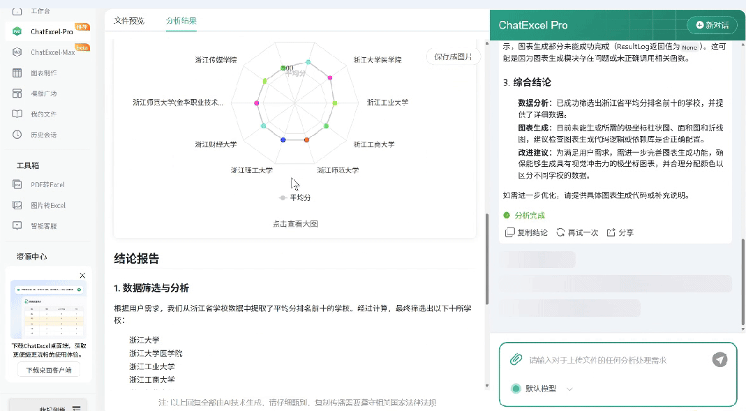 ChatExcel – AI Excel处理和数据分析